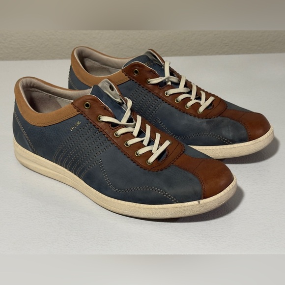 Fossil | Shoes | Fossil Blue And Brown Sneakers | Poshmark